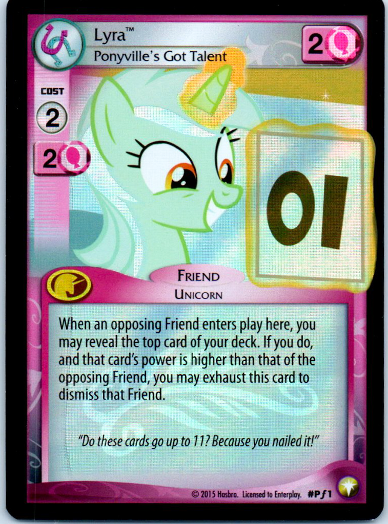 MLP CCG Equestrian Odysseys PF1 Lyra Poneyville's Got Talent – Pack Breakers