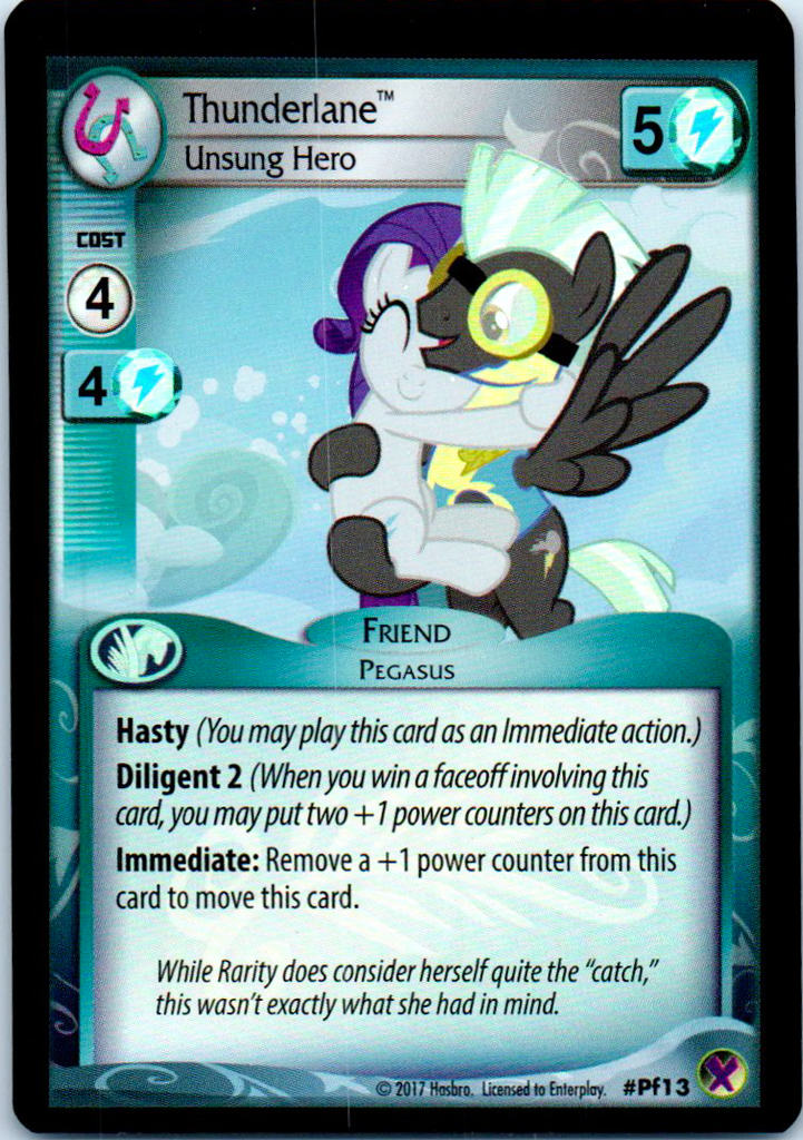 MLP CCG Marks In Time PF13 Thunderlane Unsung Hero – Pack Breakers