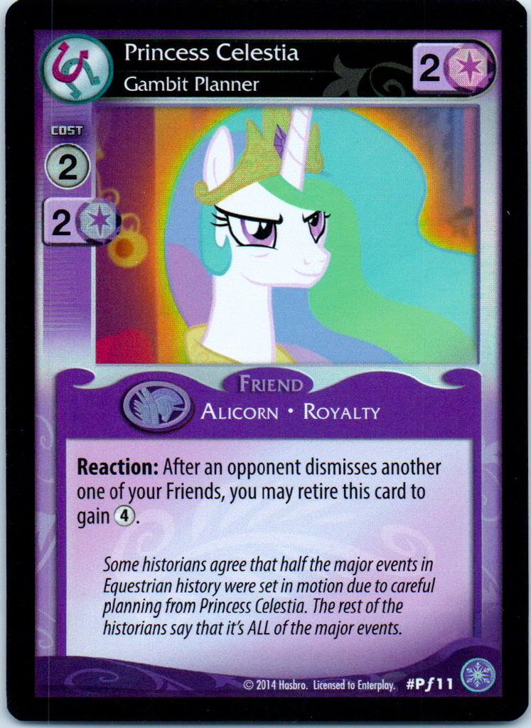 MLP CCG Crystal Games PF11 Princess Celestia Gambit Planner – Pack Breakers