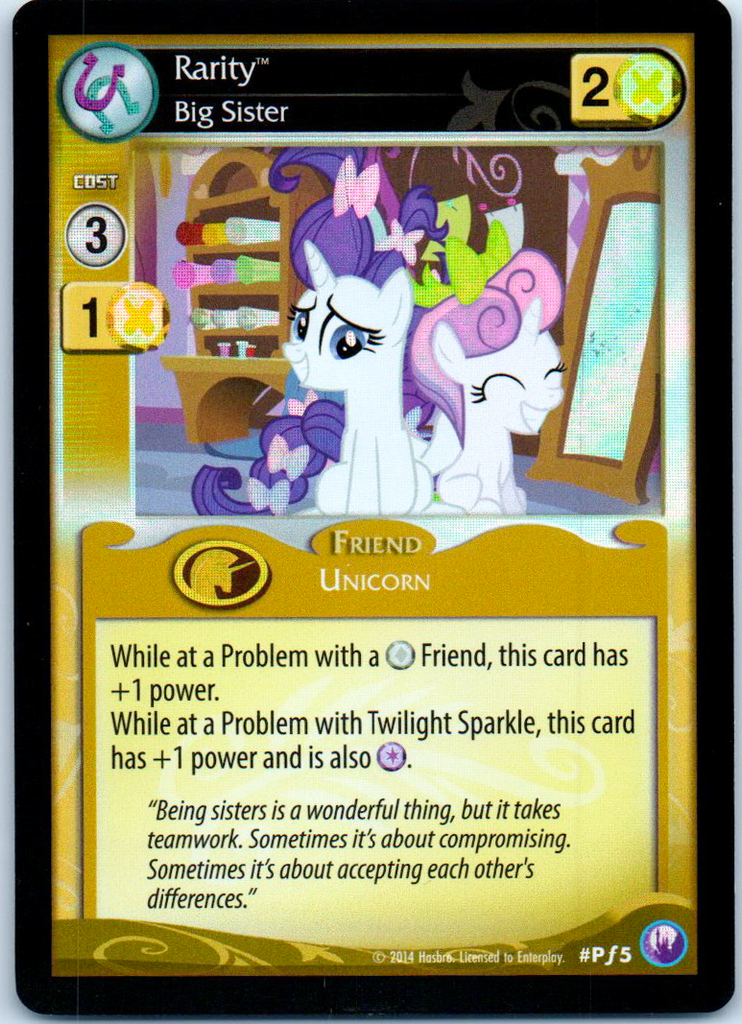 MLP CCG Canterlot Nights PF5 Rarity Big Sister – Pack Breakers