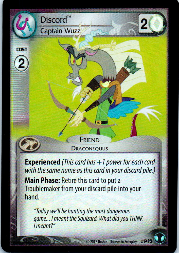 MLP CCG DoE PF2 Discord Captain Wuzz – Pack Breakers