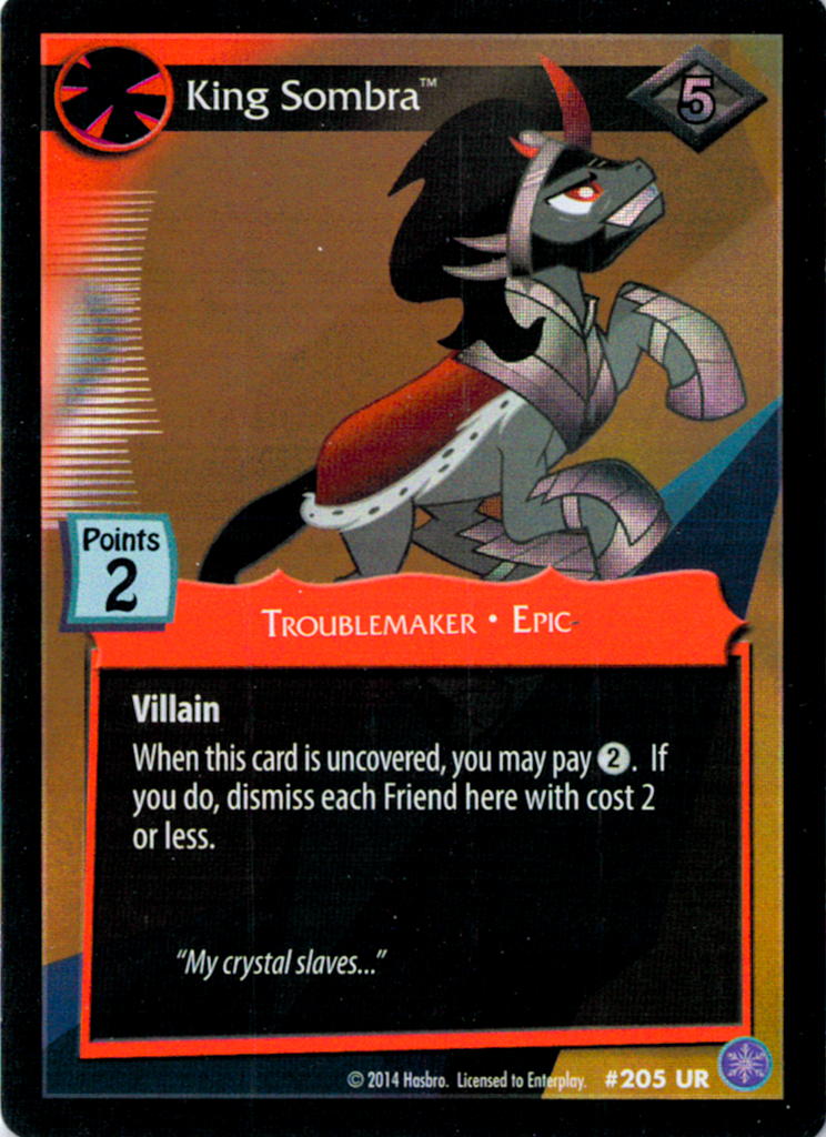 MLP CCG Crystal Games #205 UR King Sombra – Pack Breakers