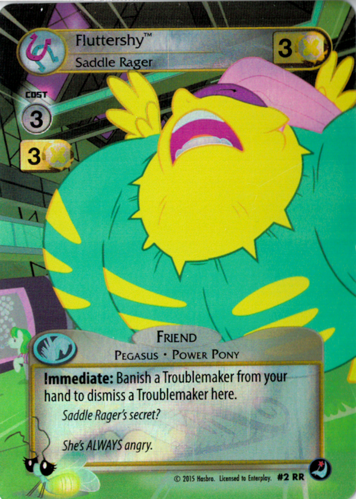 MLP CCG High Magic #2 RR Fluttershy, Saddle Rager – Pack Breakers