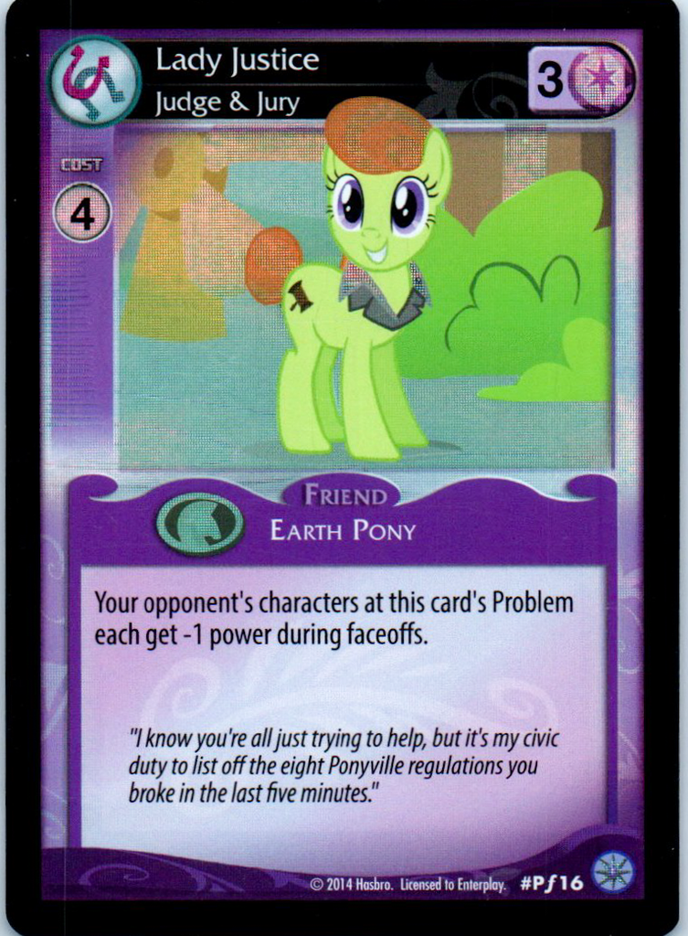 MLP CCG Premiere Pf16 Lady Justice Judge & Jury – Pack Breakers