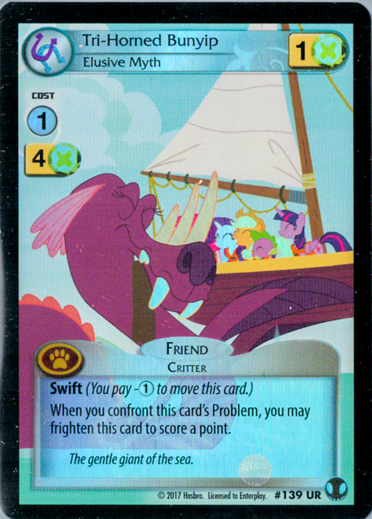 MLP CCG DoE #139 UR Tri-Horned Bunyip, Elusive Myth – Pack Breakers